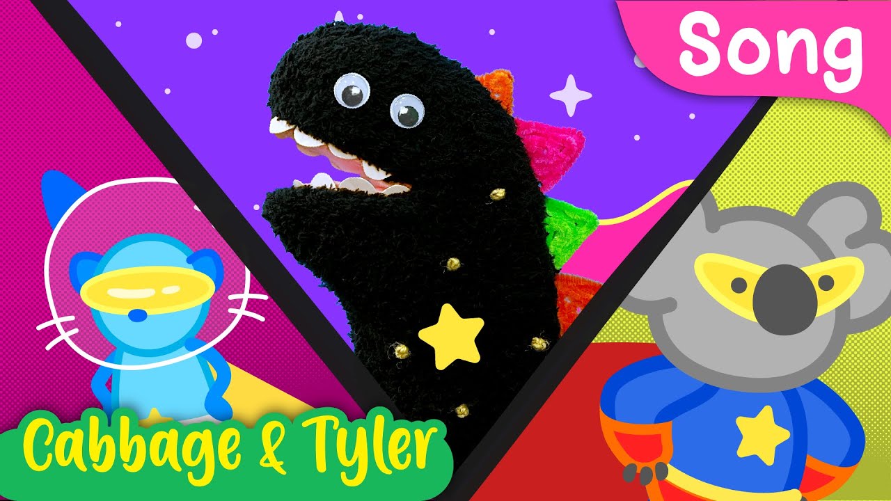 Superhero | English Sing-along Kids Songs | Cabbage & Tyler 🌺Singing ...