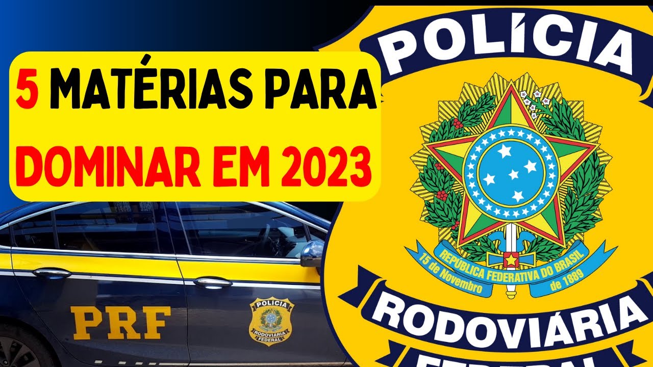 Concurso PRF 2023 Cinco matérias que você precisa dominar - YouTube