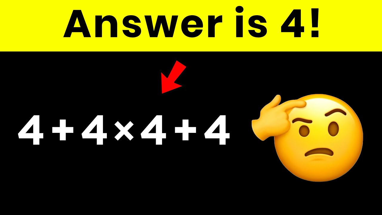 Many People Failed to Solve this Math Problem! PEMDAS Explained - YouTube