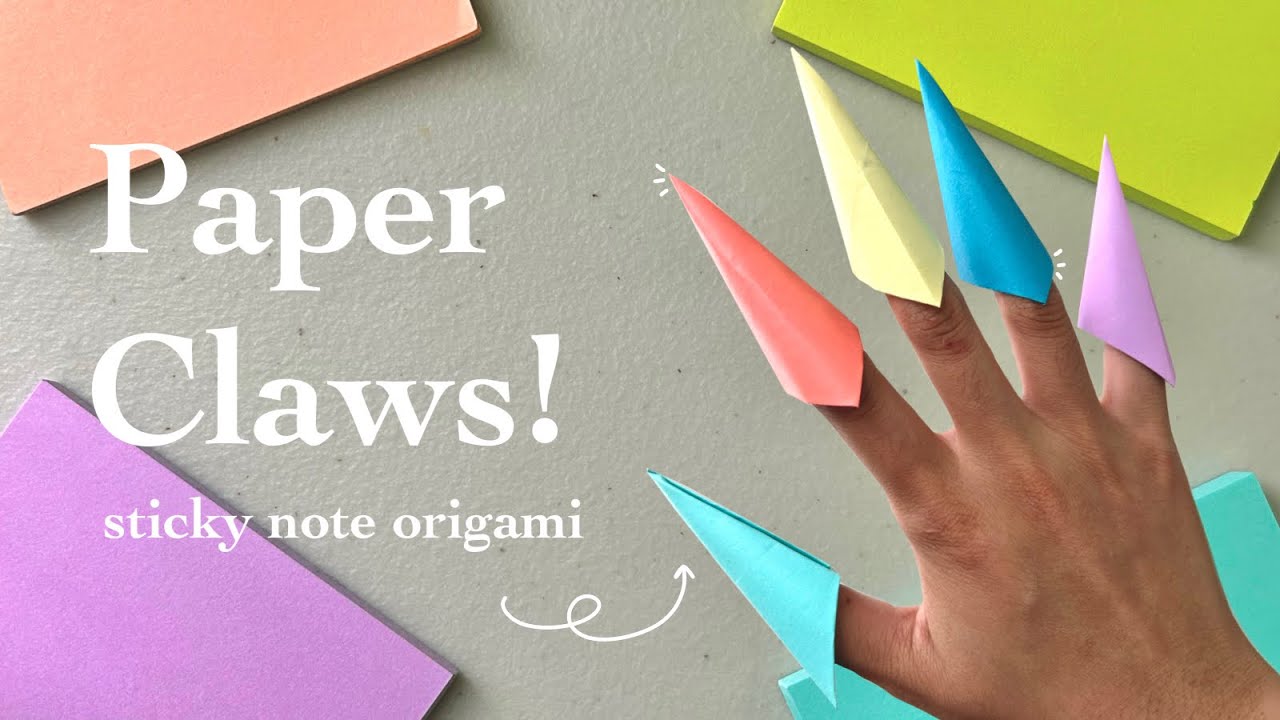 Origami Paper Claws! Easy DIY Beginner Origami || Less Than 2 Min ...
