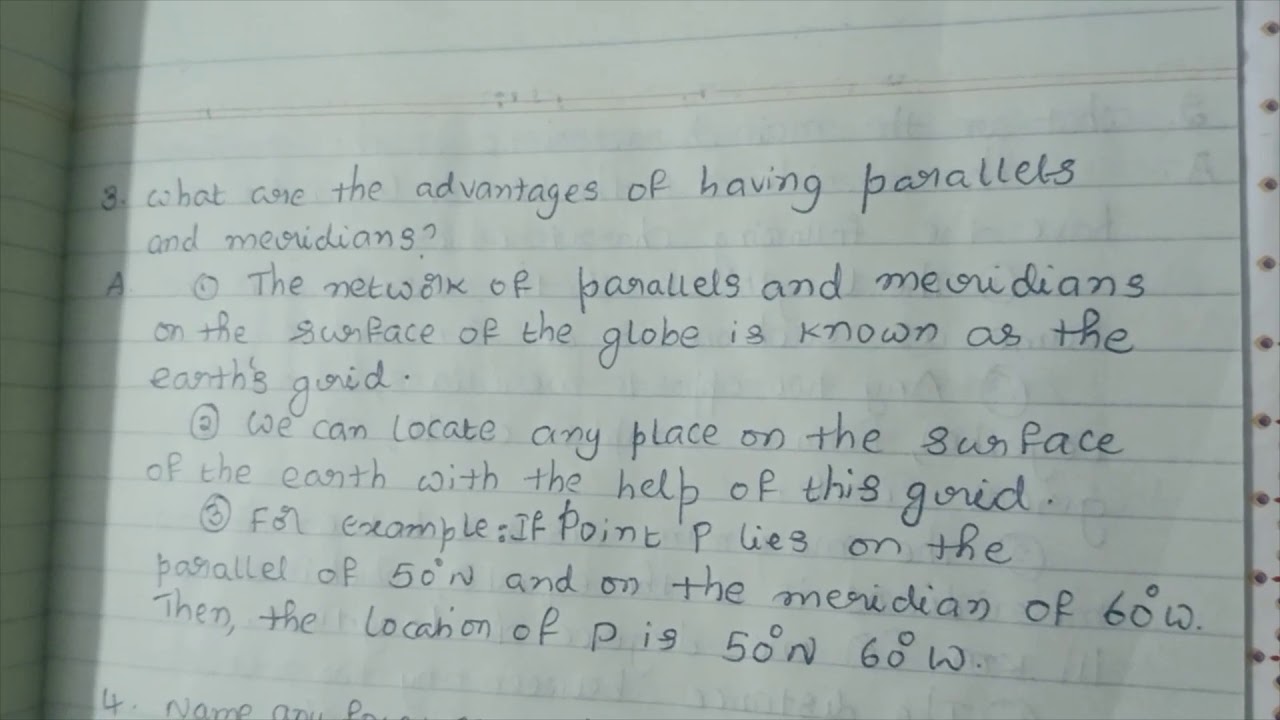 Class 6 Social Notes|Latitudes and Longitudes|Geography chapter-2 ...