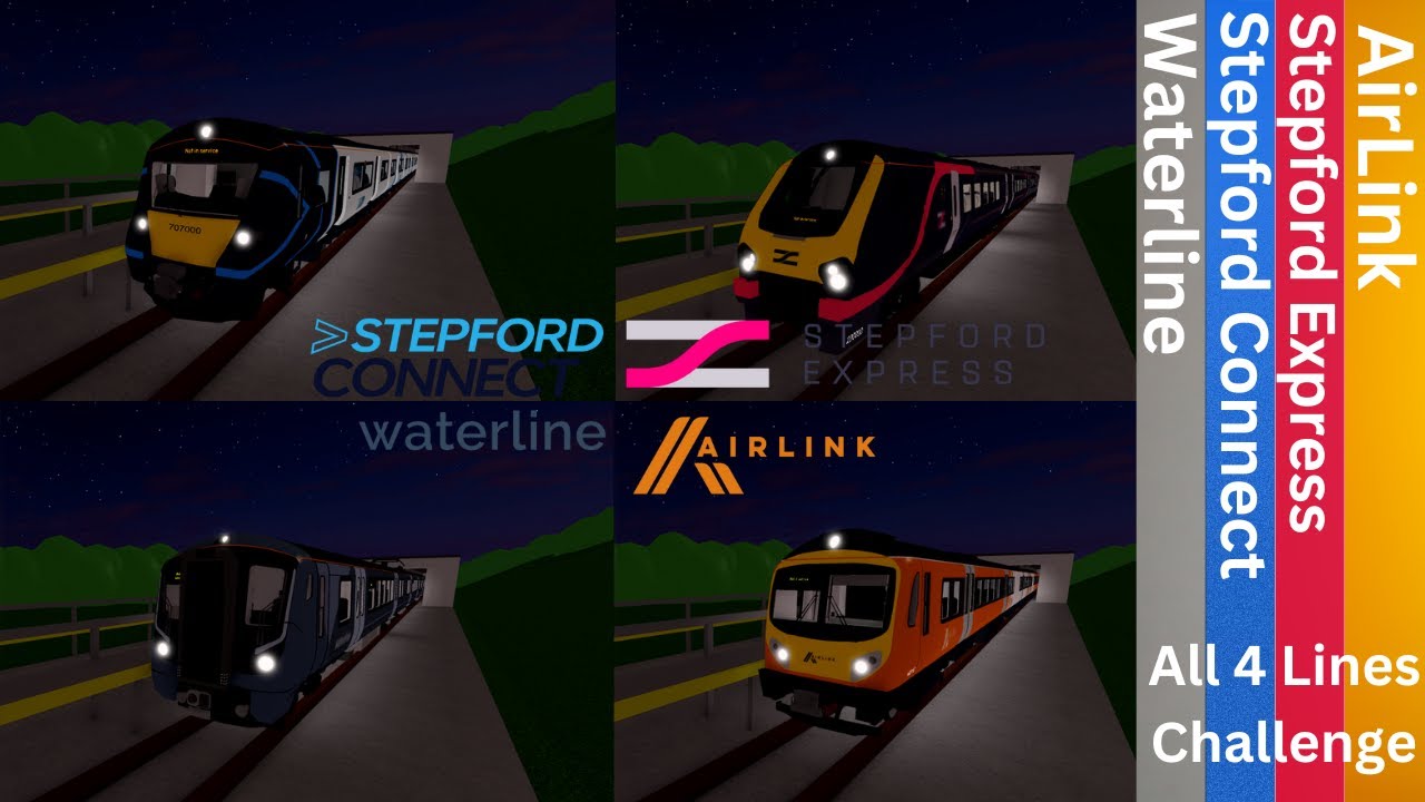 All 4 Lines challenge in Stepford County Railway - YouTube