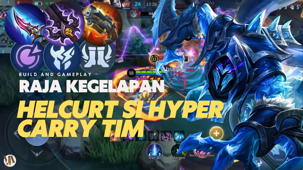 BUILD AND GAMEPLAY HELCURT!! THE HYPER CARRY TEAM - MOBILE LEGENDS ...