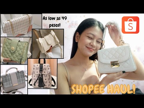 Shopee Haul: Affordable bags from SHOPEE! (As low as 49 pesos) - YouTube