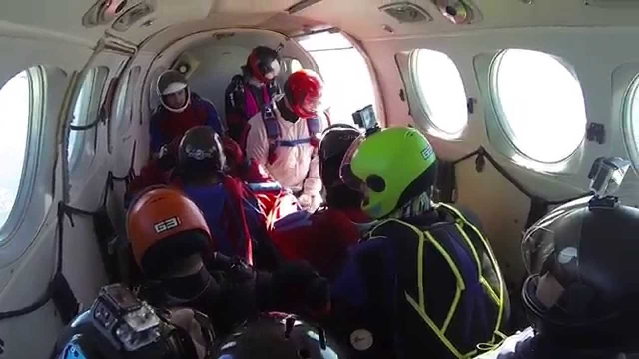 Skydive Helmet in Free Fall - YouTube