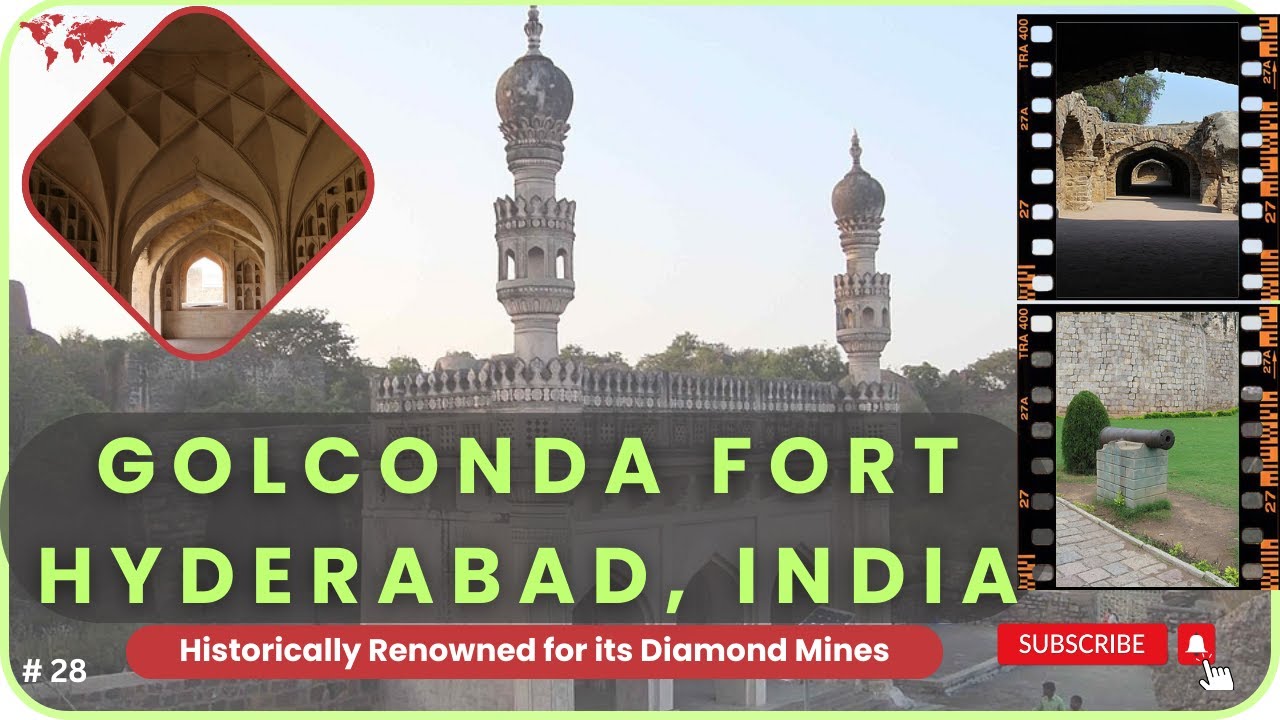 28. 11th Century Golconda Fort near Diamond mines in Hyderabad ...