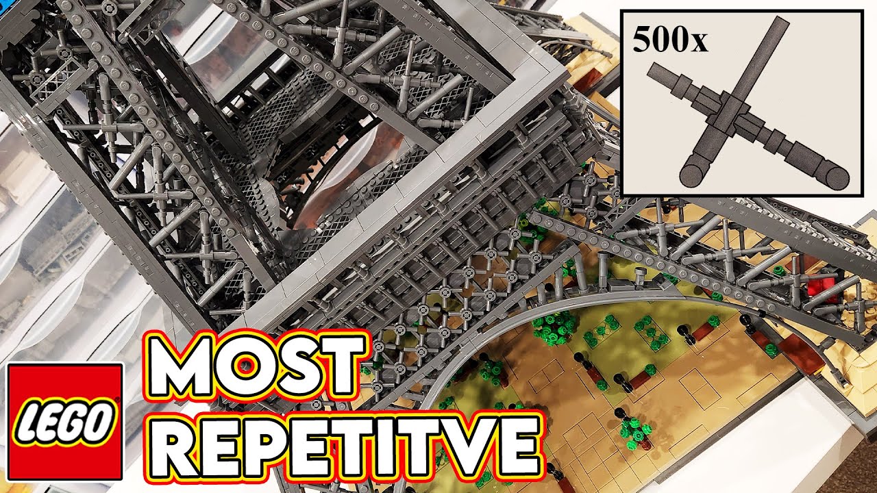 LEGO Eiffel Tower... Most Repetitive Set of all Time! - YouTube