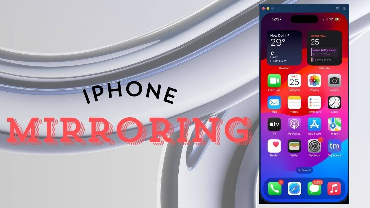 Latest iPhone feature | iPhone mirroring | iOS 18 feature - YouTube