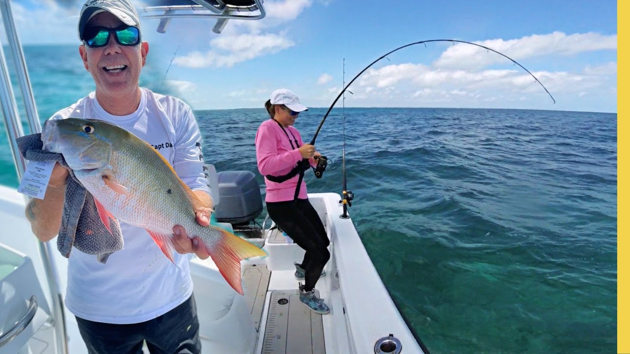 Florida Keys Patch Reef Fishing | Mutton Snapper Catch - Clean - Cook ...