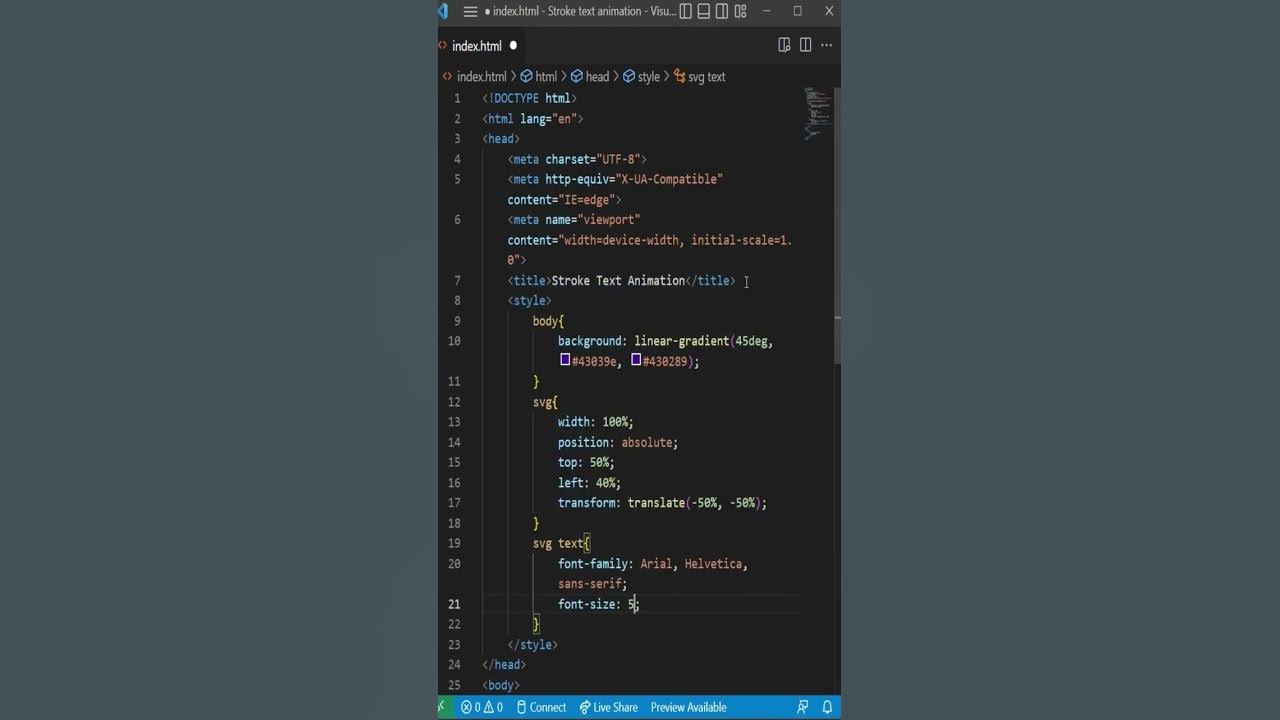 Stroke Text Animation Using Css Only Source Code In Comment Section