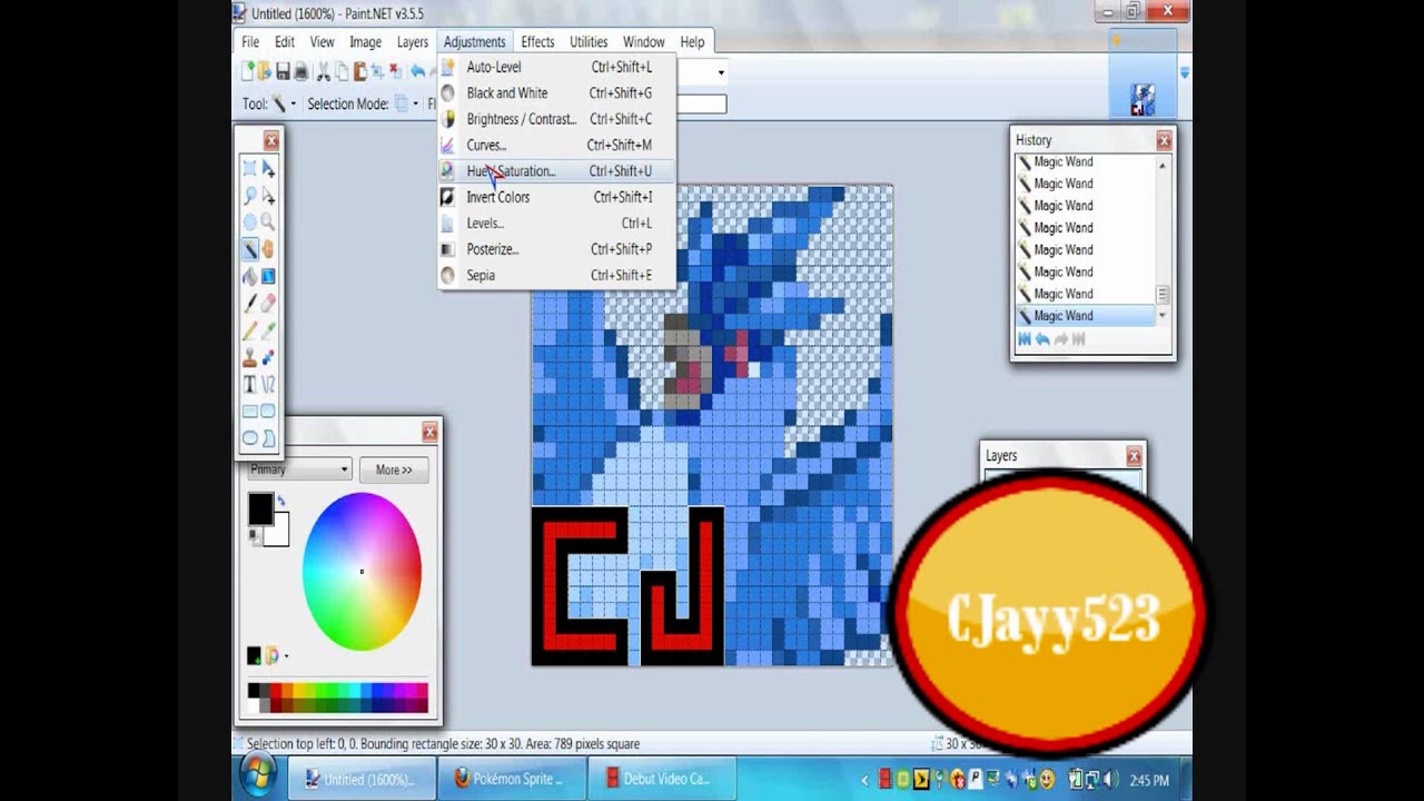 How to make an xat avatar using paint.net.(hd)1080P - YouTube