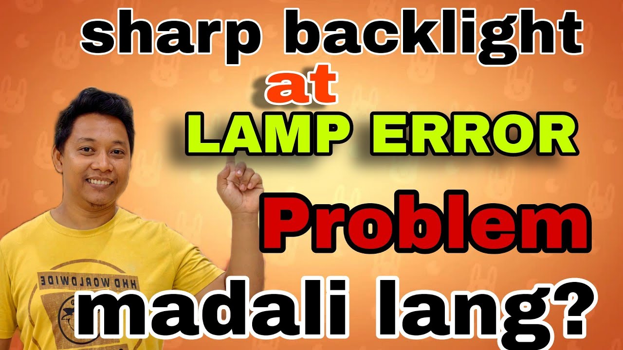 SHARP 32inch backlight and lamp error problem SOLVED - YouTube