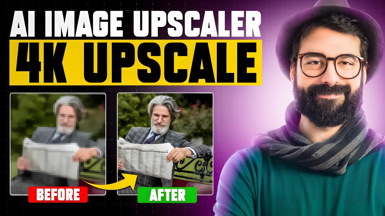 how to upscale pixelated images for free - YouTube