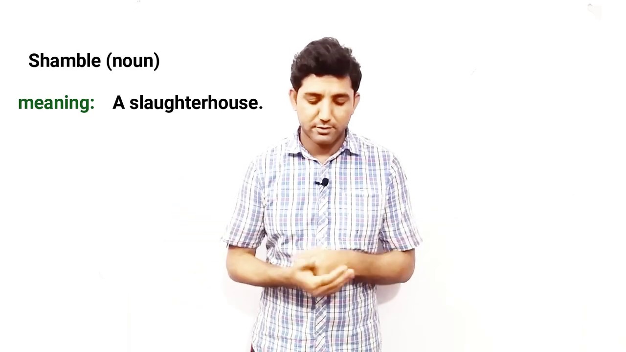 English vocabulary 8// 1 word 4 meanings// Shamb...//meaning ...