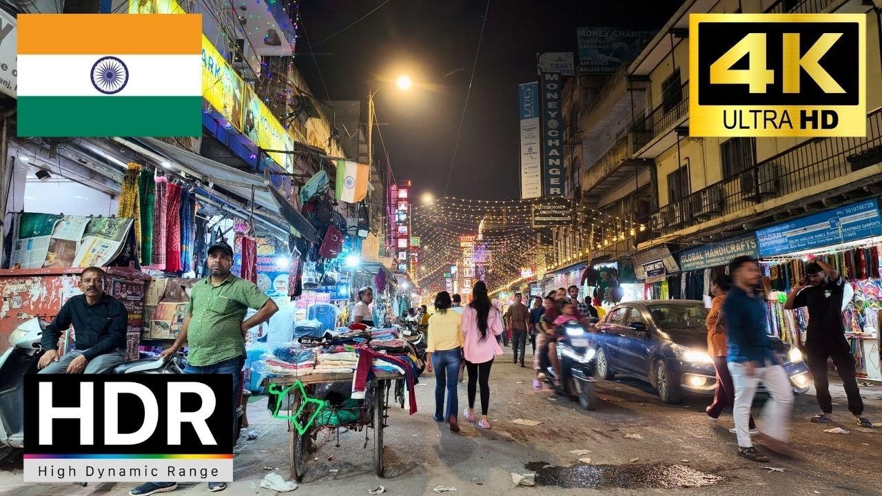 🇮🇳New Delhi 2024 - India 4K Night Walking Tour｜4K 60fps - YouTube
