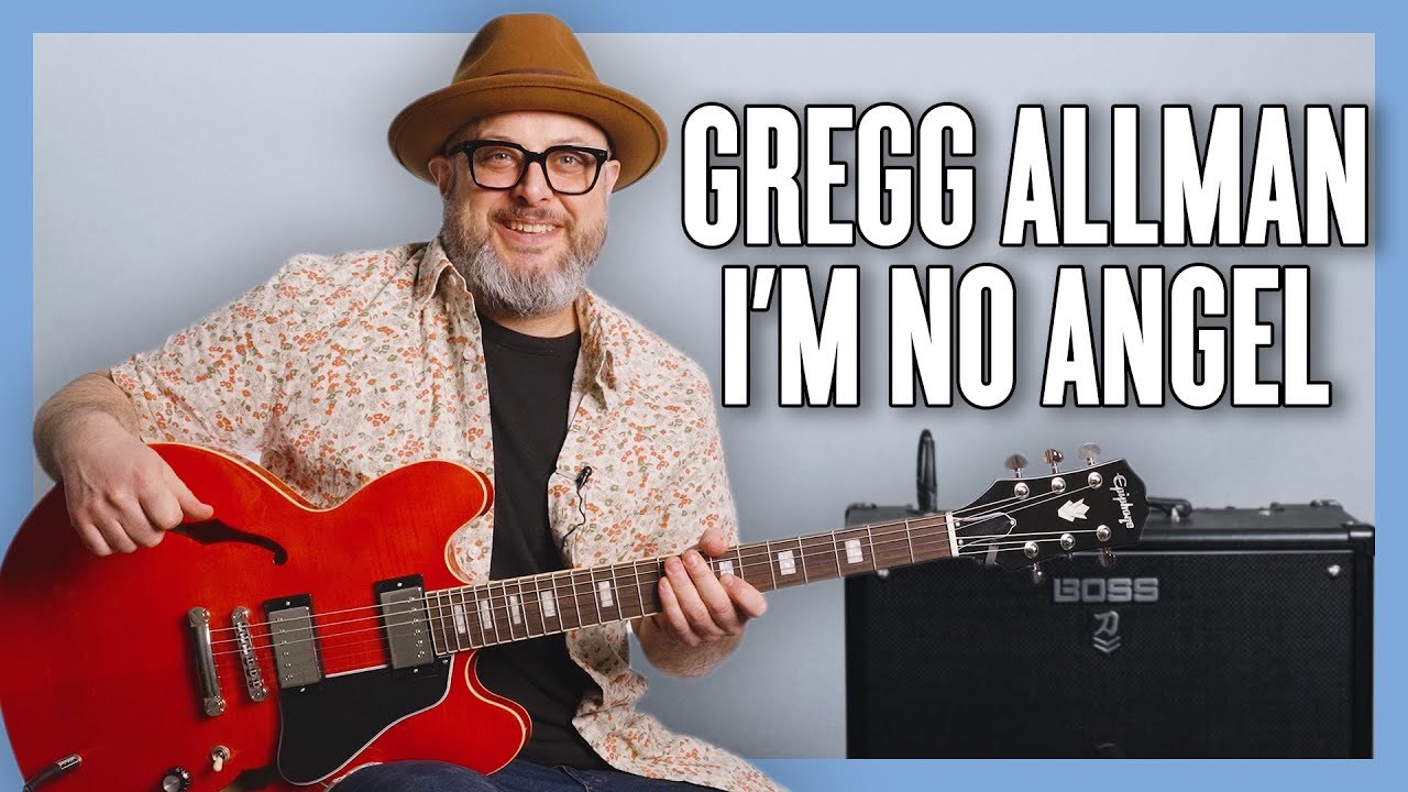 Gregg Allman I'm No Angel Guitar Lesson + Tutorial - YouTube