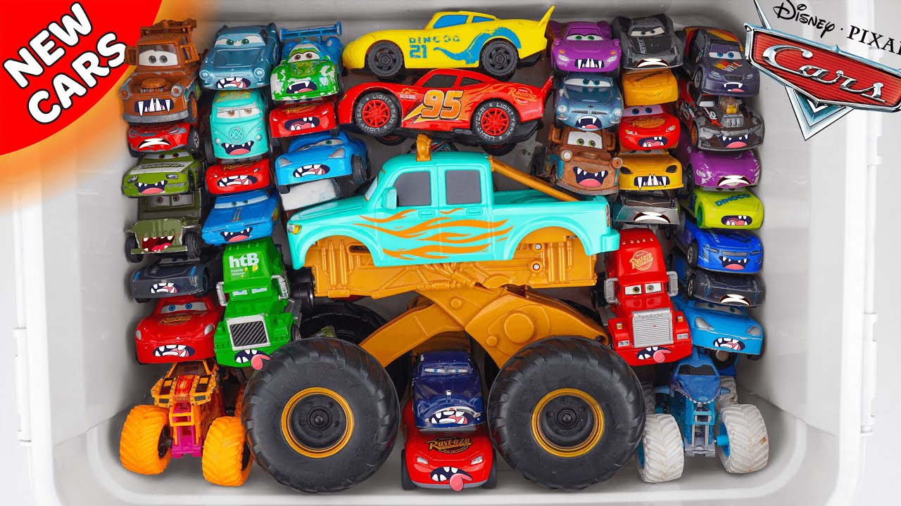 Disney Pixar Cars Unboxing Review | Big Lightning McQueen and Mater ...