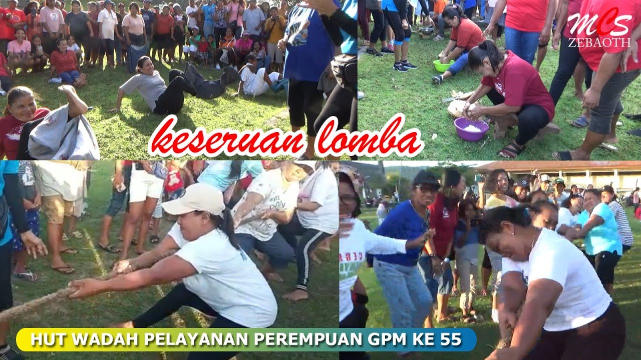 Keseruan Lomba dari HUT Perempuan GPM - YouTube