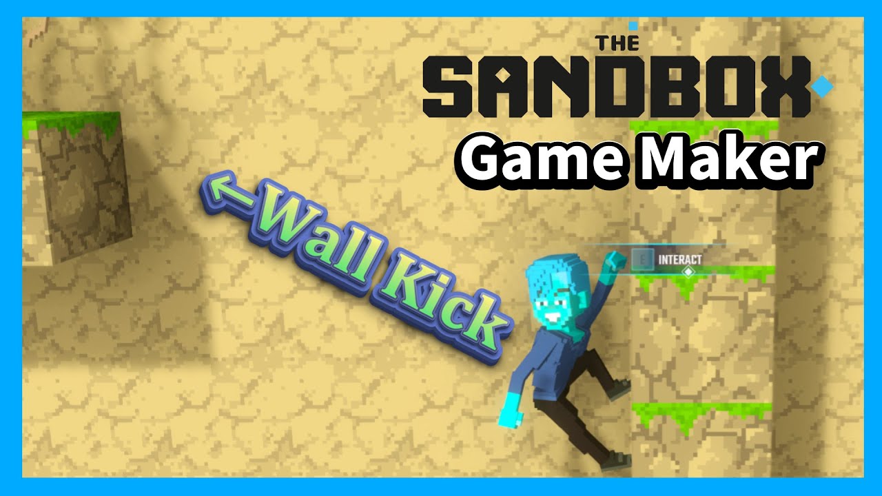 THE SANDBOX 壁蹴りで高い場所に行く方法のご提案 GAME MAKER tutorial 使い方 - YouTube