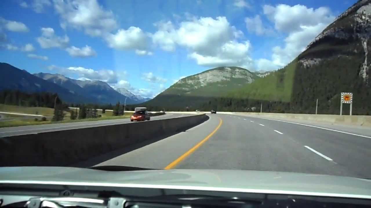 # 104 Zycie w Kanadzie.... Banff National Park---drive from Lake Louise ...