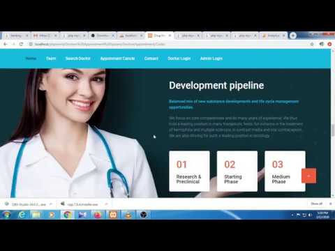 online doctor appointment system project in php - YouTube