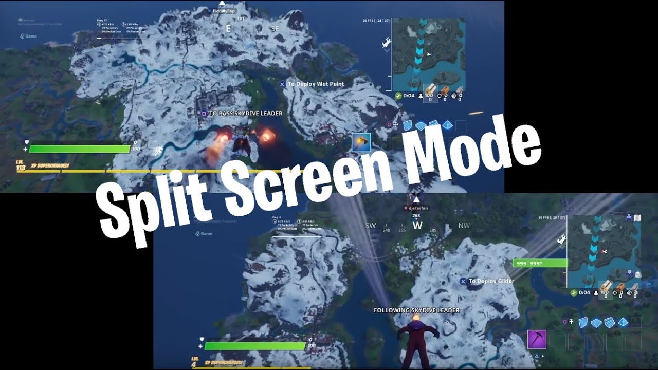 *NEW* Split Screen Mode (Fortnite Xbox, PS4, and Switch) - YouTube