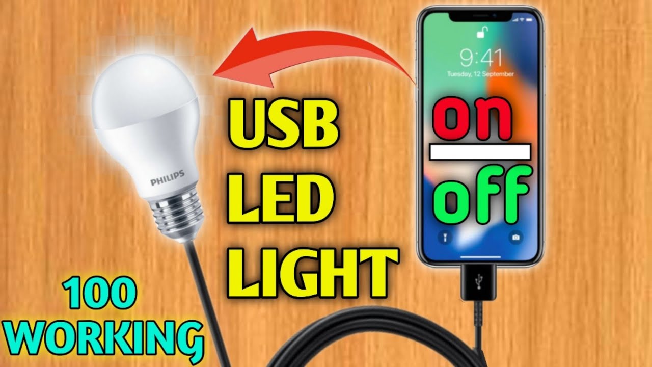 How to Make Powerful USB LED Light Use Phone - USB led Light lamp 🛋️ ...