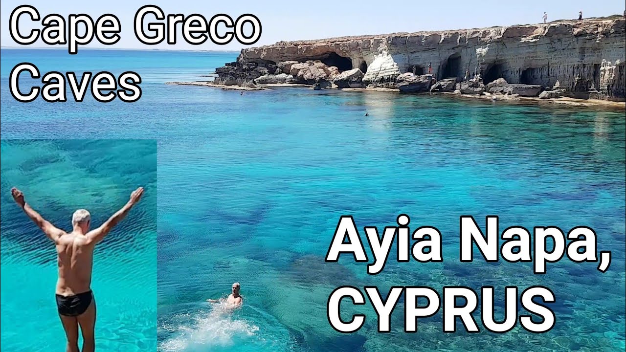 Jumping in the Sea near Cape Greco caves, Cyprus - YouTube