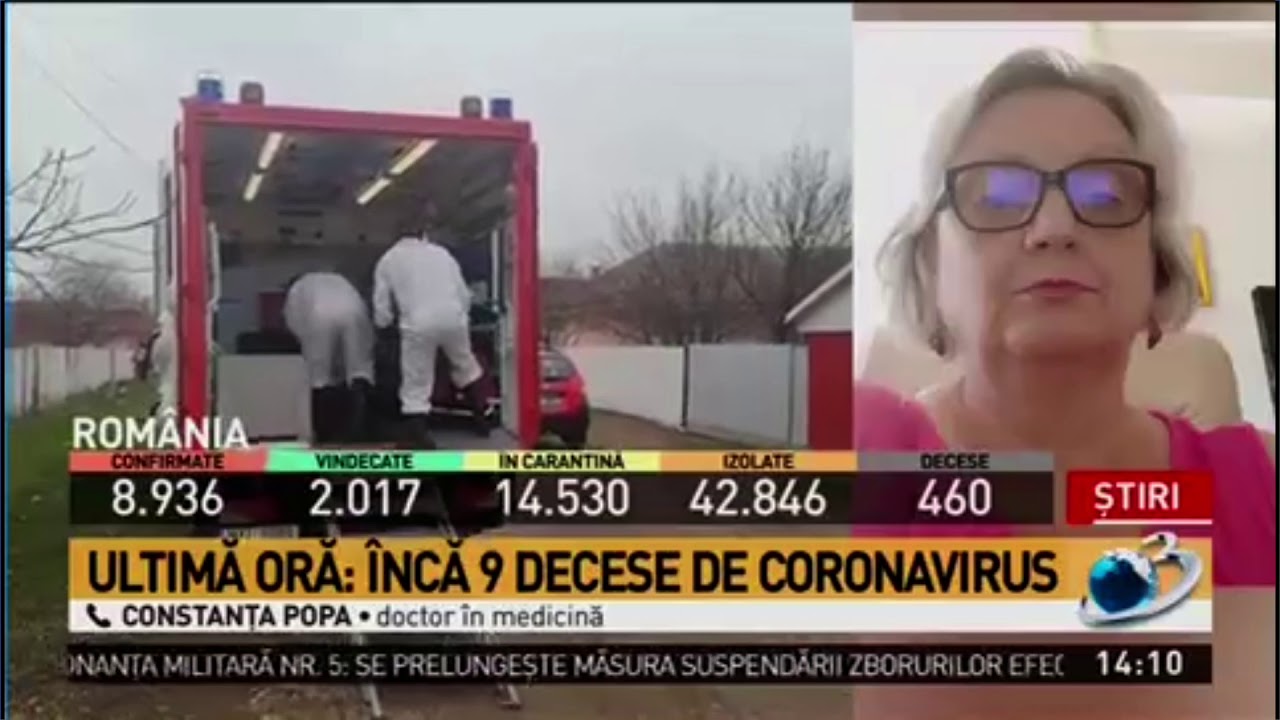 Interventie 20.04.2020 Antena 3 - Dr. Constanta Popa - YouTube