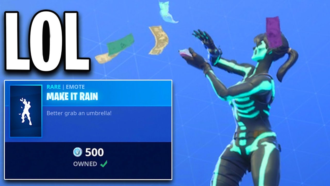 WHAT is EPIC doing.. Fortnite ITEM SHOP (November 5) Make it RAIN Emote ...