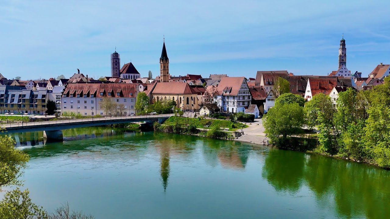 Lauingen an der Donau Stadtrundgang 4K Video - YouTube