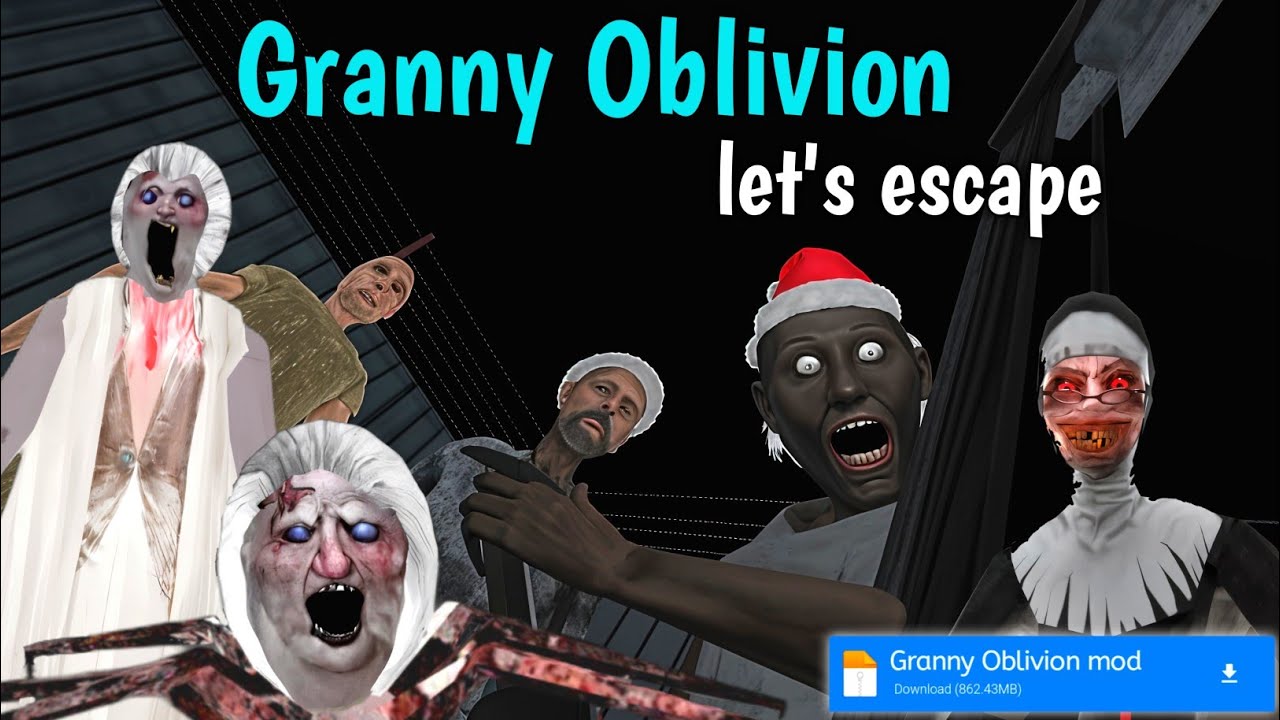 Granny's whole family 😰 || Oblivion mod - YouTube