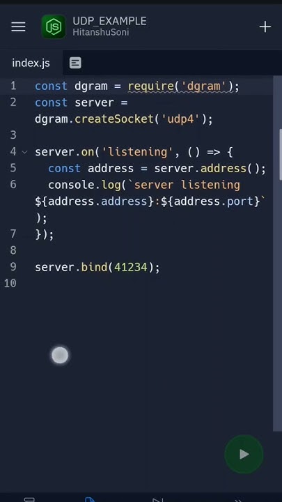 How to create a UDP server? UDP Example. - YouTube