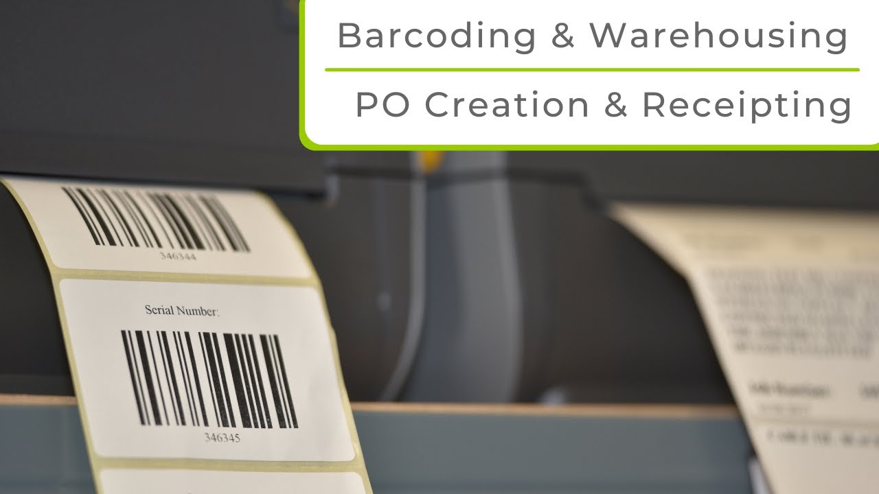 PO Creation and Receipting | Sicon Barcoding & Warehousing - YouTube