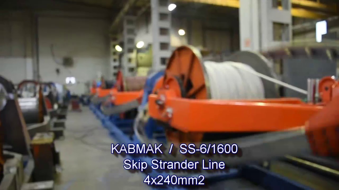 KABMAK Skip Strander Line SS-6/1600 [4x240mm2] - YouTube