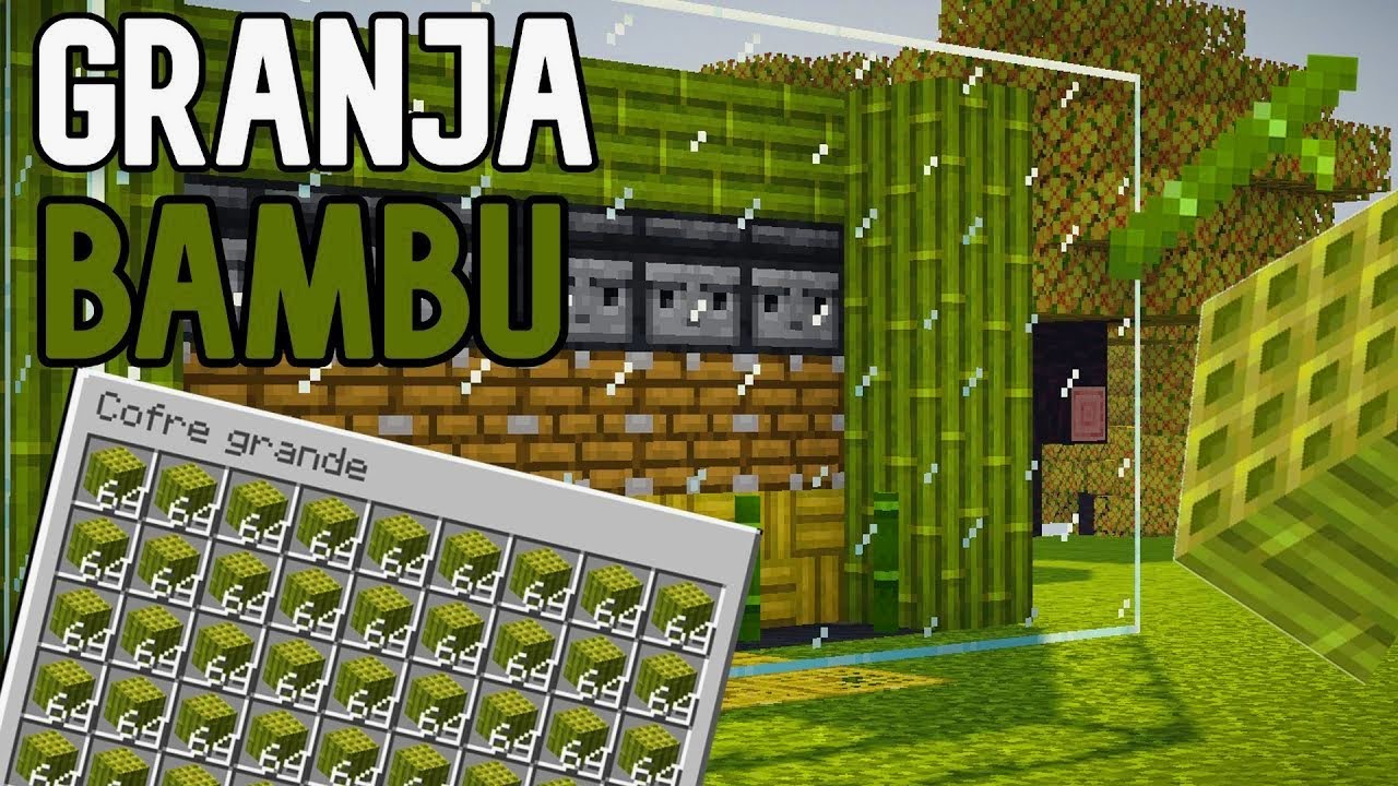 Granja de Madera De Bambú Fácil y Eficiente Para MINECRAFT JAVA Y ...