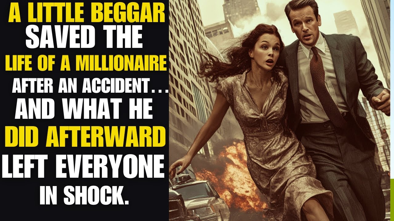 A little beggar saved the life of a millionaire after an accident… and ...