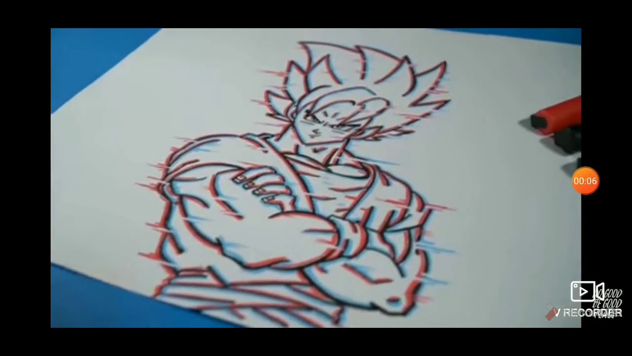 How to make Glitch Effect Drawing - YouTube