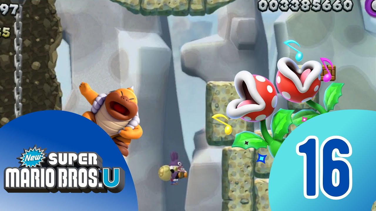 Let's Play New Super Mario Bros U Part 16/A Stupid Bug!(100% ...