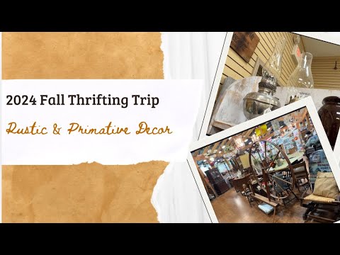 Thrifting for Primitive Cottage Farmhouse Decor - YouTube