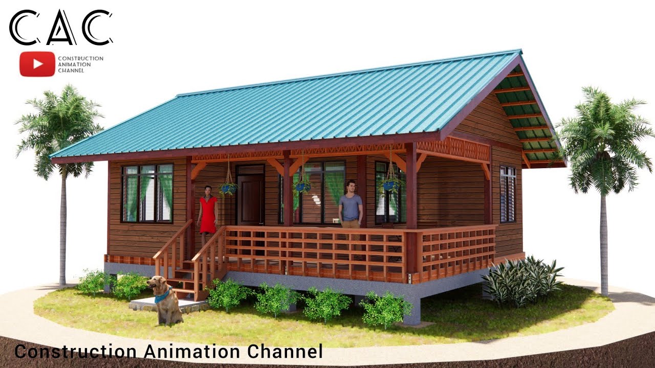 Simple Farmhouse | Tropical House | 7x9m | Two Bedroom - YouTube