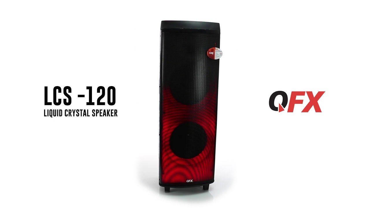 Liquid Crystal Speaker QFX- LCS 120 - YouTube