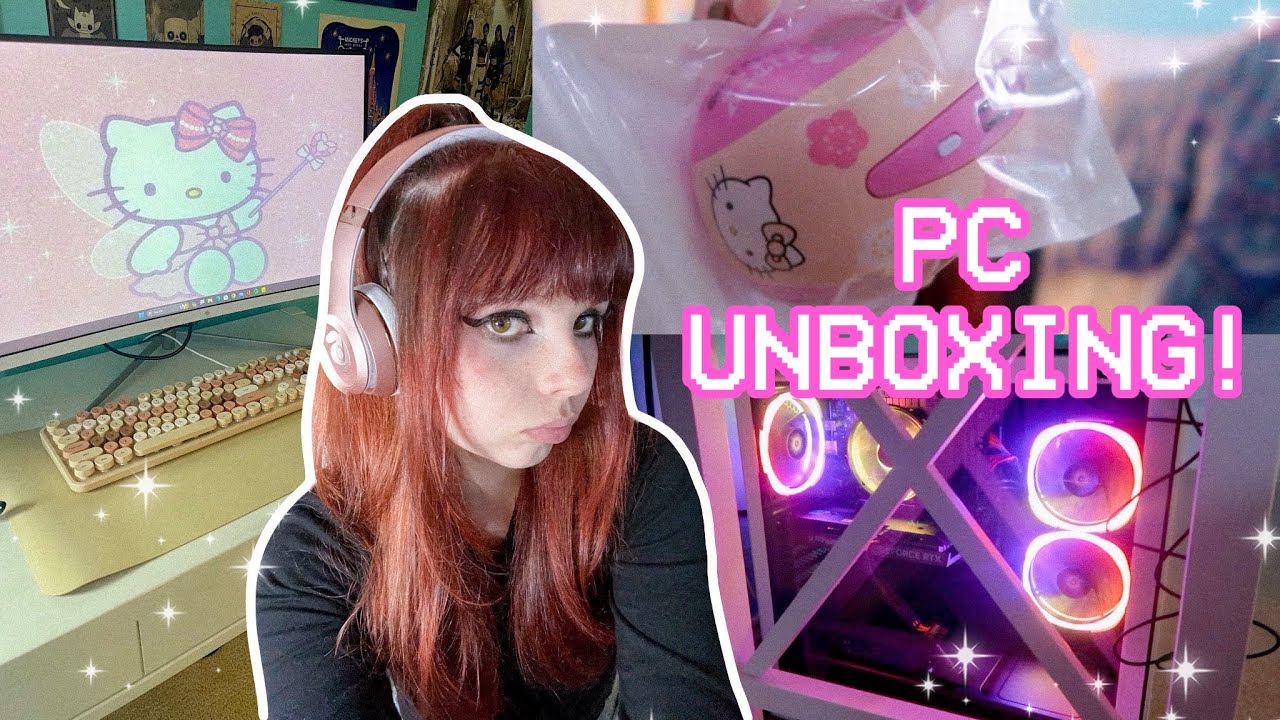 unboxing and setting up my first pc!!! cute gamer girl set up ...