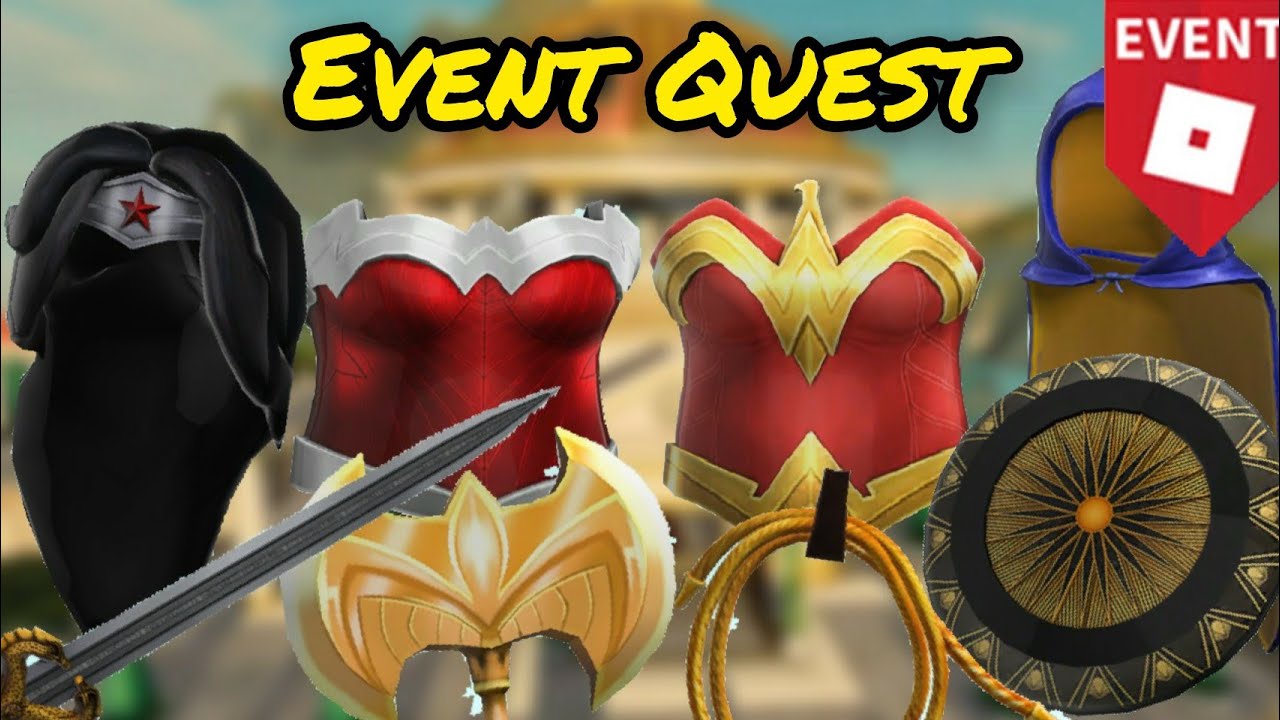 COMPLETE! ROBLOX Wonder Woman EVENT! (How to get coins And prizes ...