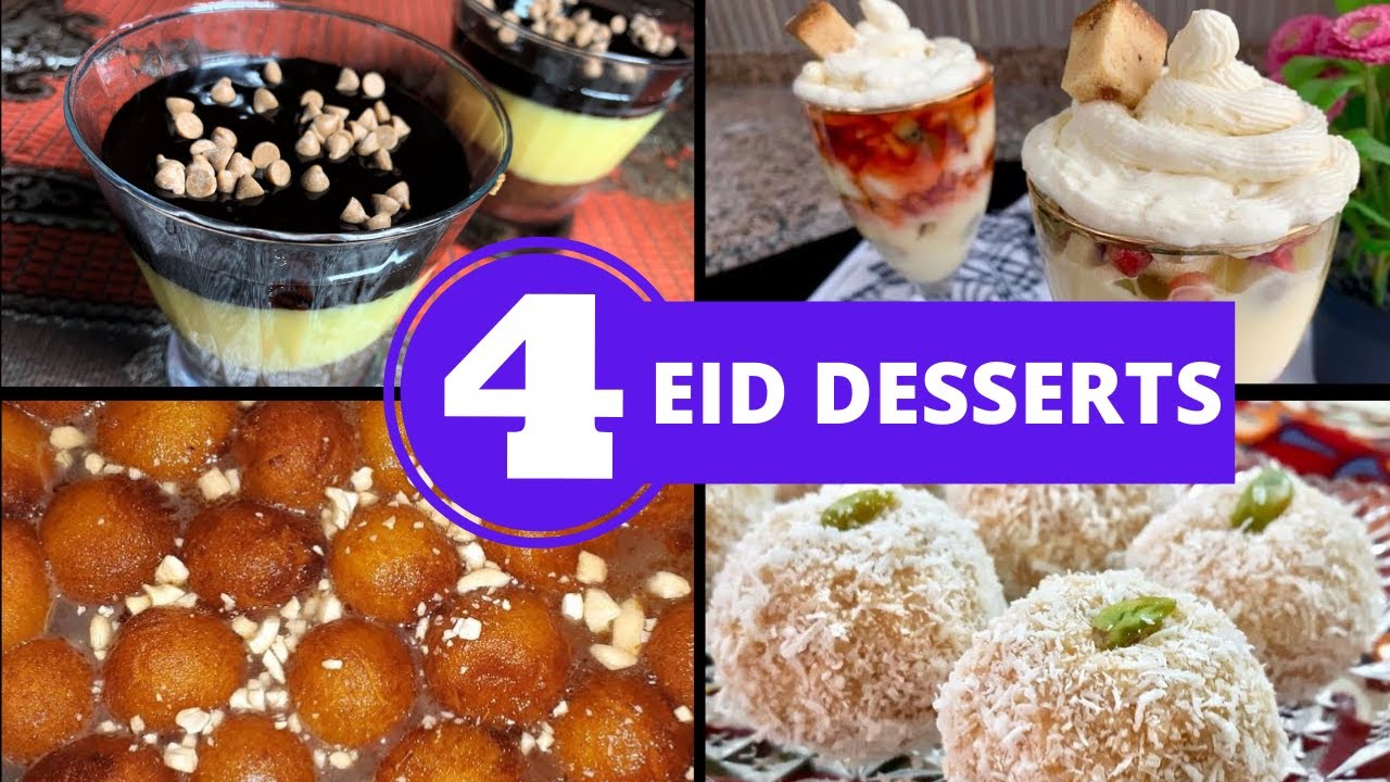 Special Eid Desserts - 4 Different Types | Eid Mithai | Five Food ...