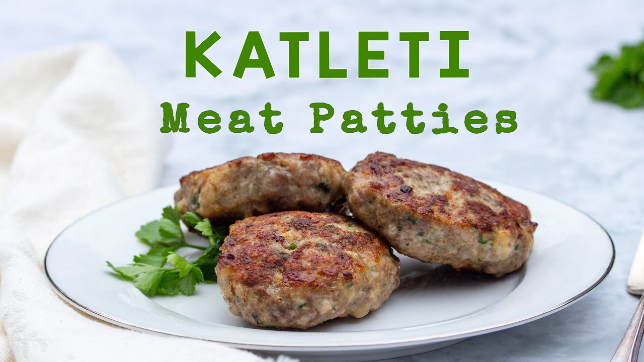 katleti, meat patties with herbs - YouTube