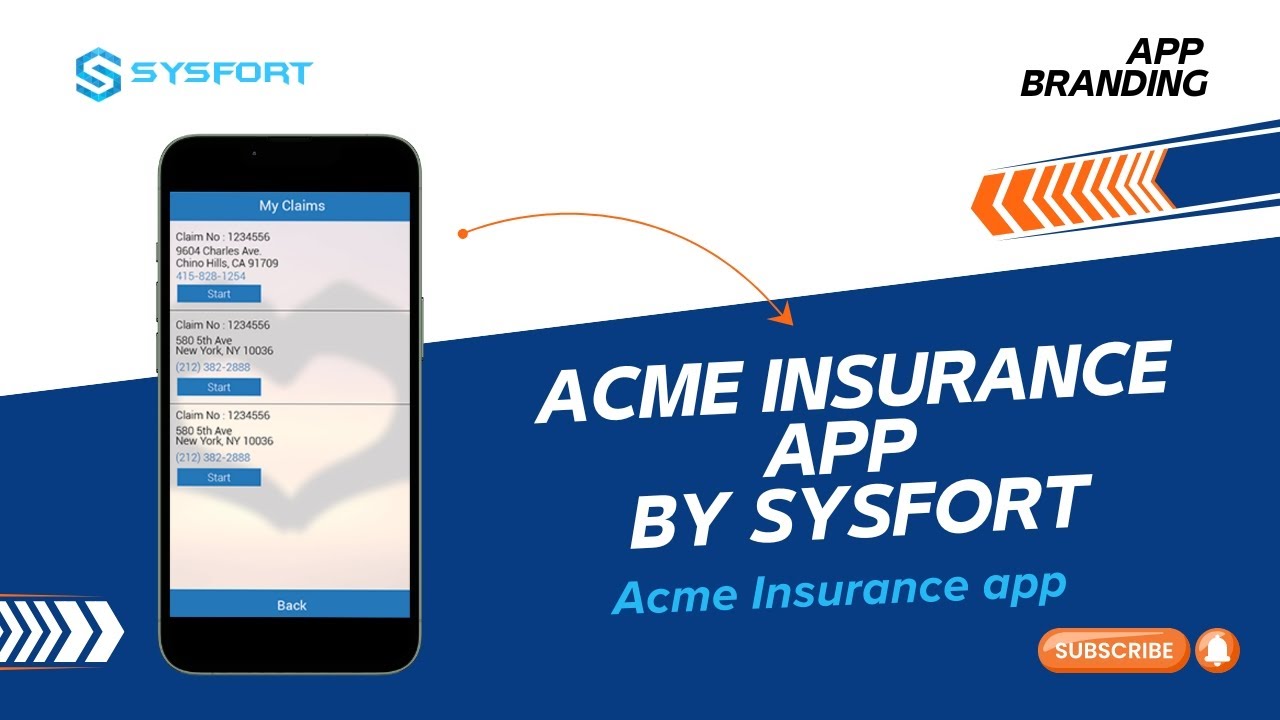 Acme Insurance app with Document scanning - YouTube