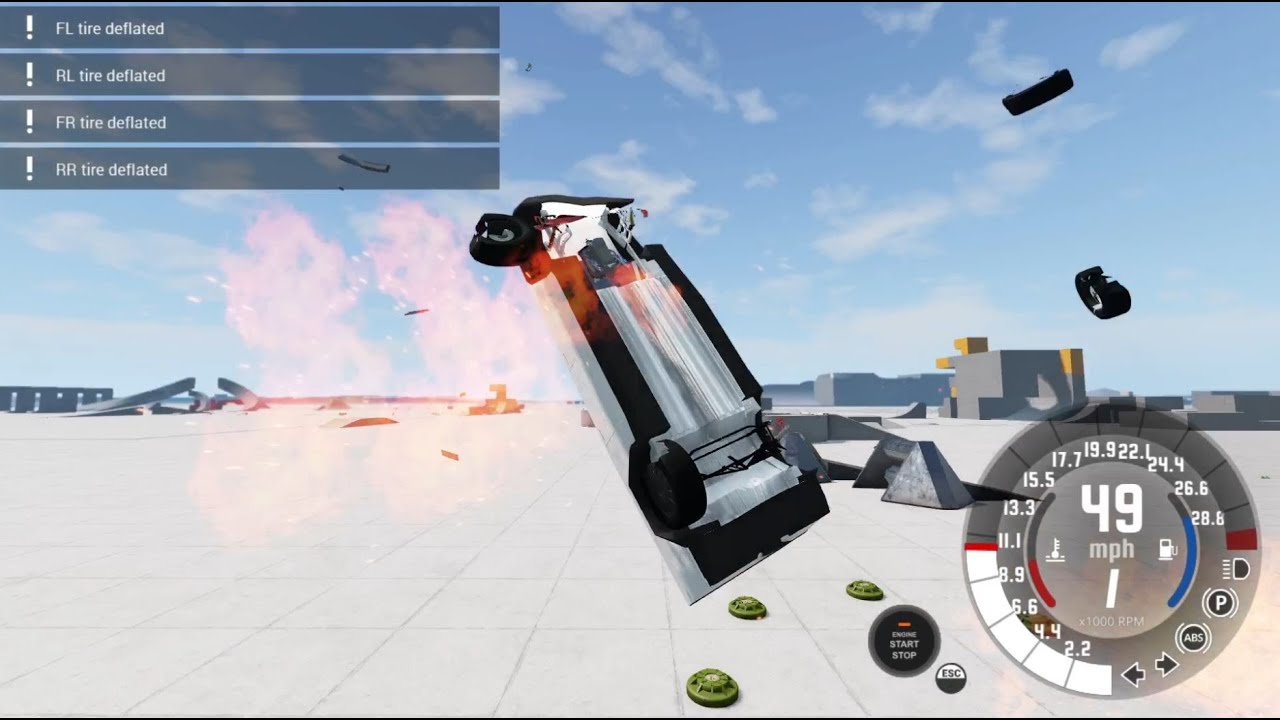BeamNG - Fun auf der Crash-Test Map :-) - YouTube