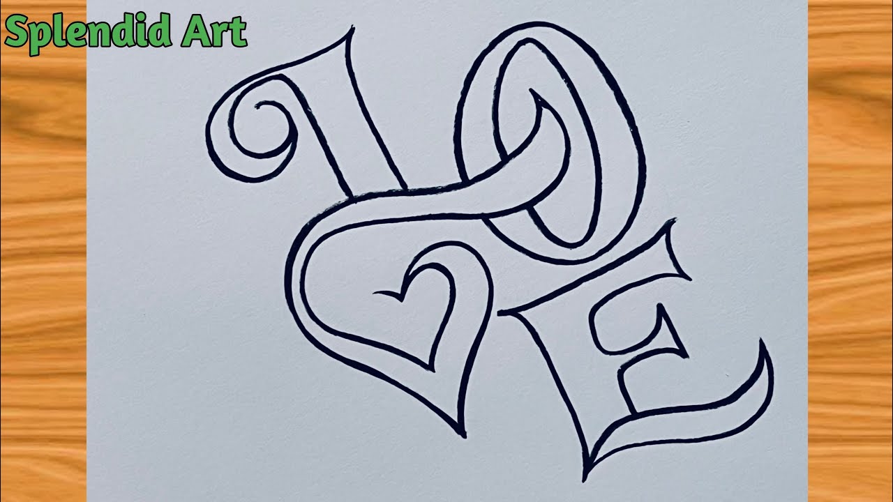 How to draw love | love drawing-Splendid art - YouTube