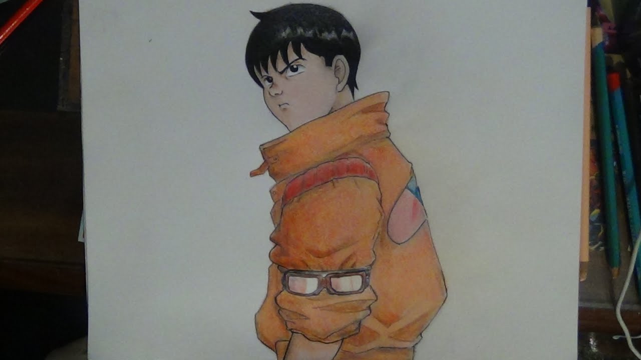 My Pencil & Ink Drawing: Kaneda Shotaro: "Akira" - YouTube